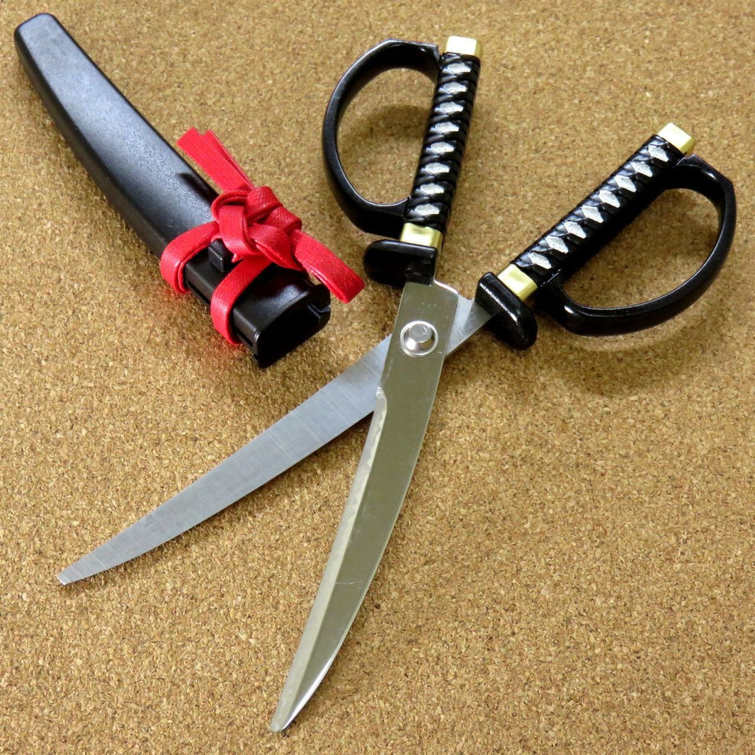 Brand - NIKKEN - Samurai Sword Design Scissors - Japanese Kitchen Knife ...