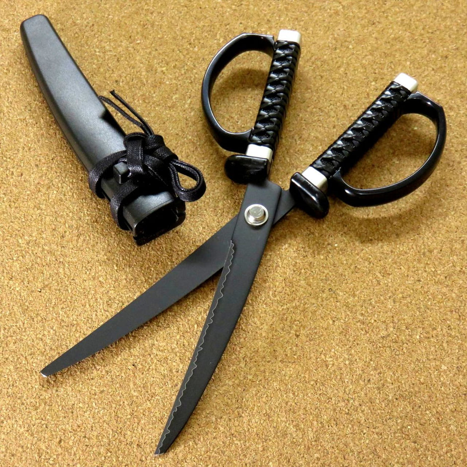 Brand - NIKKEN - Samurai Sword Design Scissors - Japanese Kitchen Knife ...
