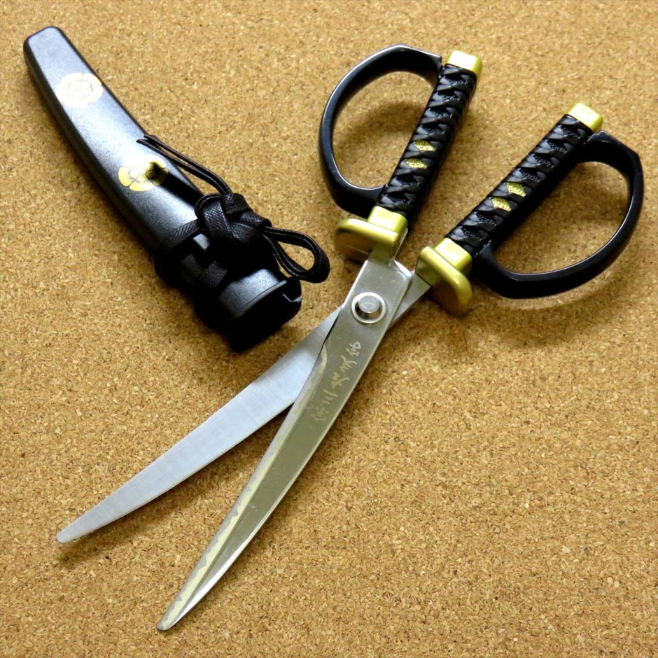 Brand - NIKKEN - Samurai Sword Design Scissors - Japanese Kitchen Knife ...