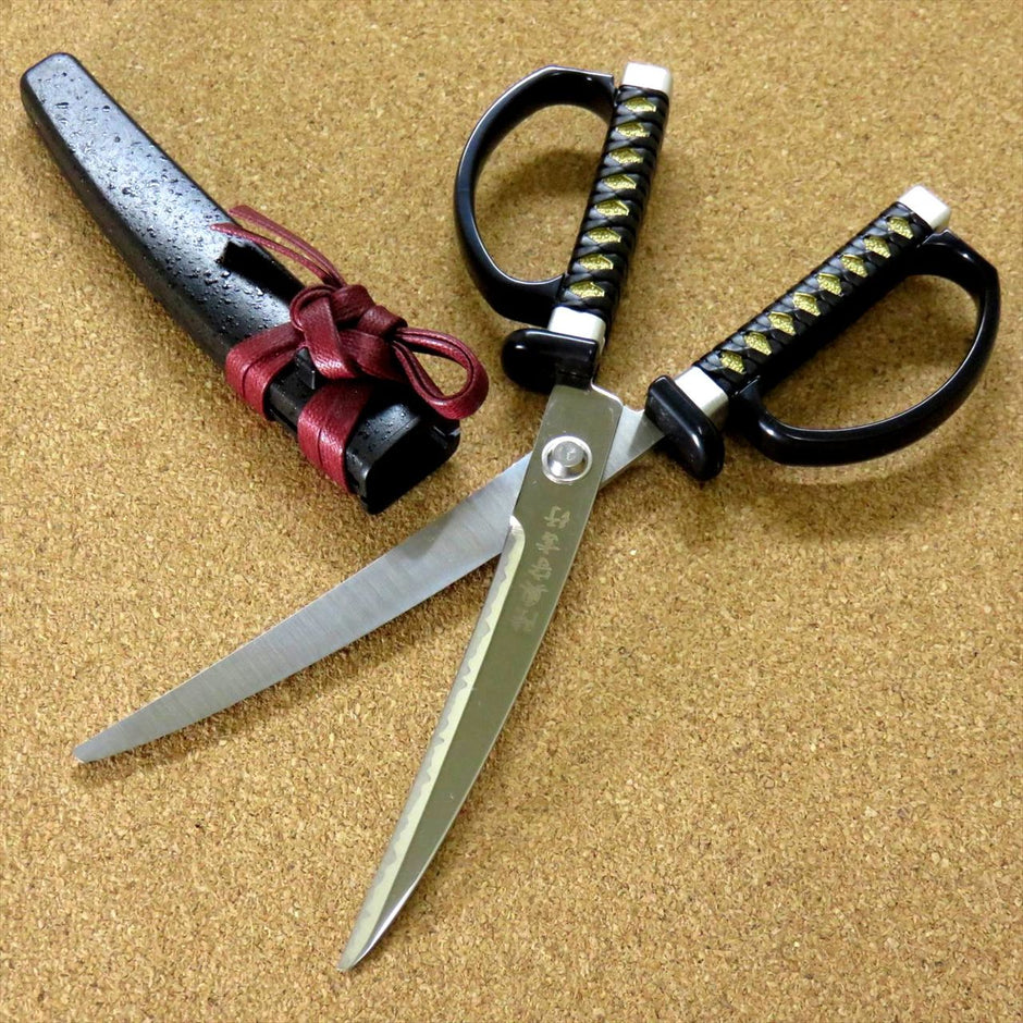 Brand - NIKKEN - Samurai Sword Design Scissors - Japanese Kitchen Knife ...